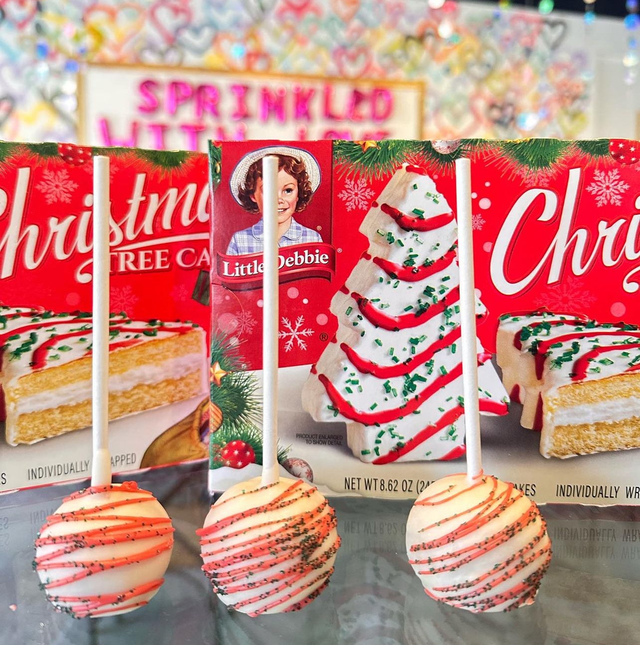 Little Debbie Christmas Tree Cake Pops | Eloise Market and Cakery